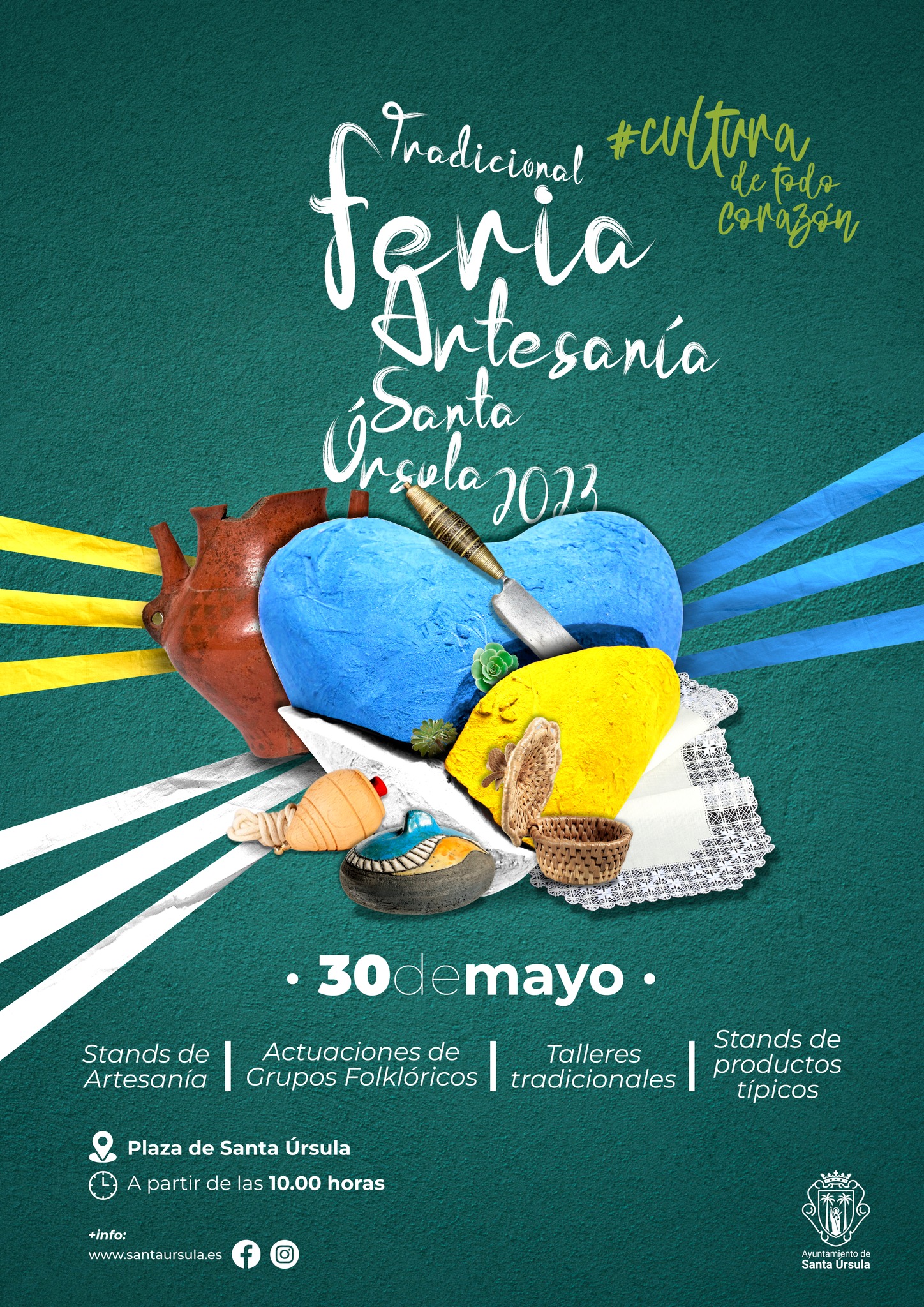 Tradicional Feria de Artesanía en Santa Úrsula por el Día de Canarias ...